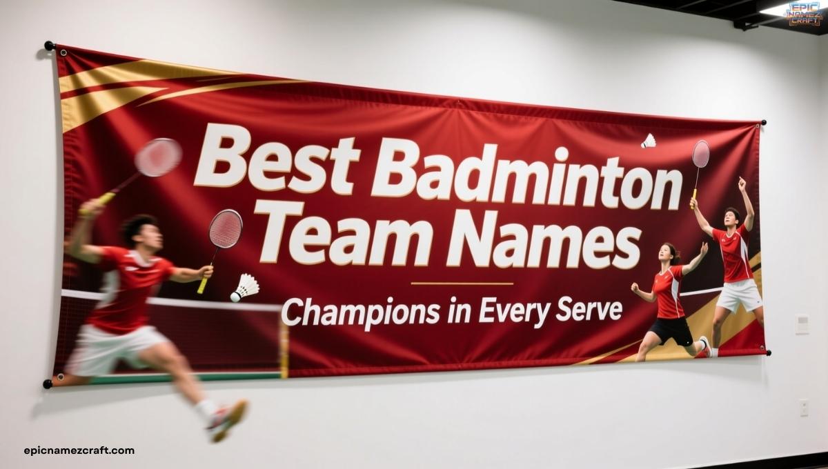 320+ Best Badminton Team Names for Every Style & Squad