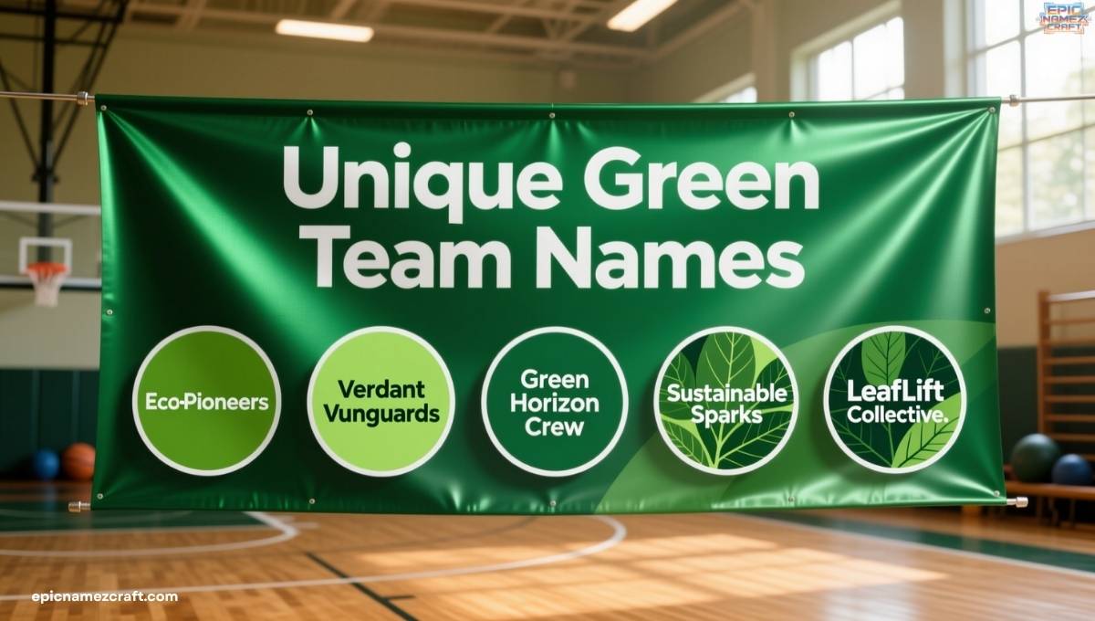 Green Team Names: Cool, Eco-Friendly, and Nature-Inspired Ideas